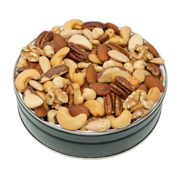 Gourmet Mixed Nuts Tin 16 oz. SALTED | Krema Nut Company