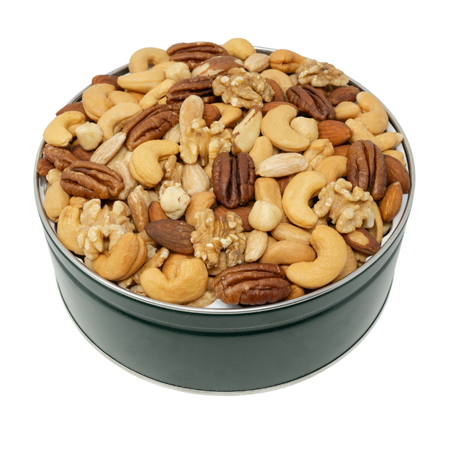 Gourmet Mixed Nuts Tin 24 oz. SALTED | Krema Nut Company