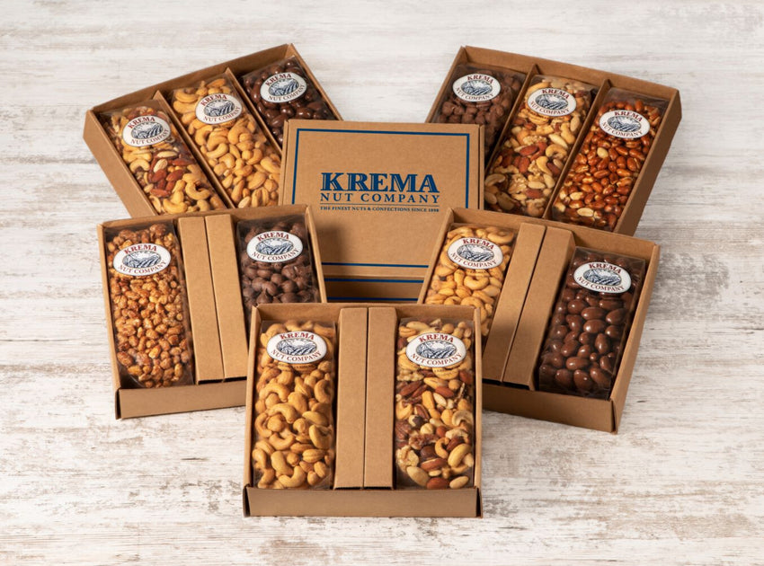 Giant Cashews, Gourmet Mixed Nuts, Milk Chocolate Almonds 3 Pack Gift ...